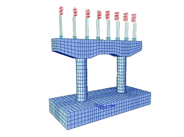 [midas Gen Basic Tutorial] Two Column Hammerhead Pier